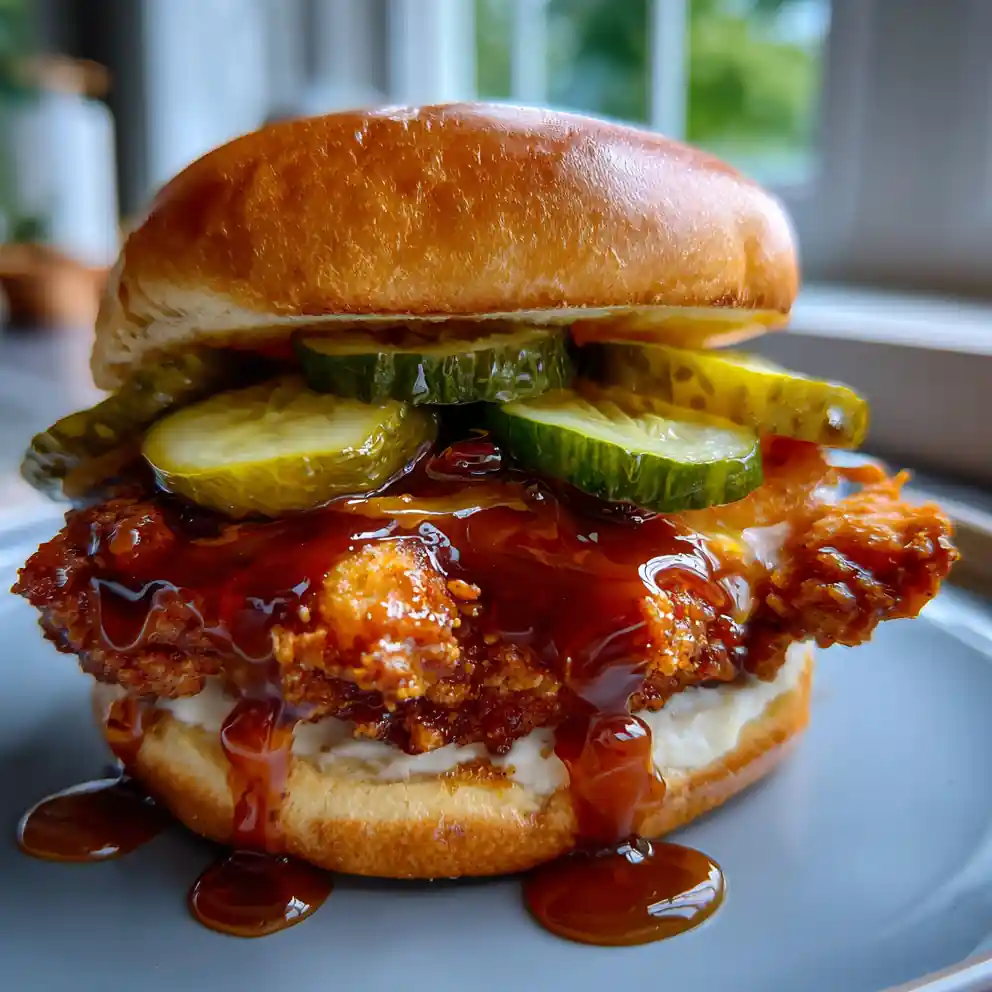 chick fil a sandwich recipe with Spicy Maple-Dill Glaze