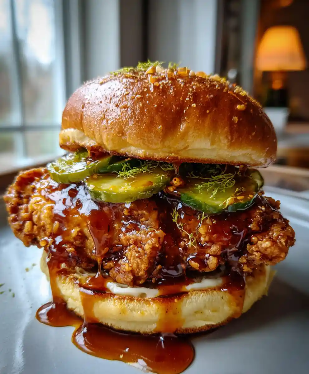 chick fil a sandwich recipe with Spicy Maple-Dill Glaze