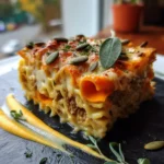 Amish Harvest Casserole with Butternut Squash Swirl